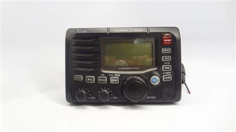 Icom Ic M504 Submersible Fixed Mount Vhf Radio Transceiver Unit No Nmea