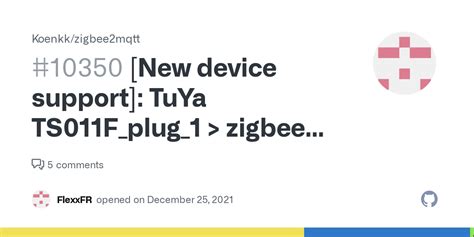 New Device Support Tuya Ts011fplug1 Zigbee Tz3000ew3ldmgx