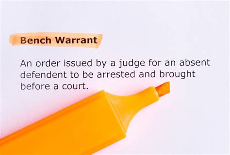 What Is A Bench Warrant Criminal Lawyer News