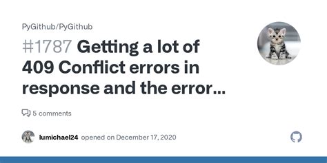 Getting A Lot Of Conflict Errors In Response And The Error Message