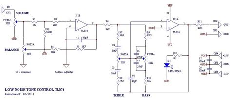 Low Noise Tone Control Circuit Electronic Circuit Design Circuit
