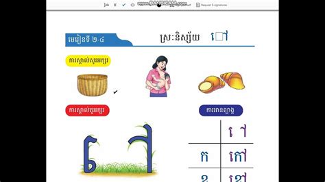 មេរៀនទី២ ៤ [ស្រះនិស្ស័យ ៅ ] Youtube