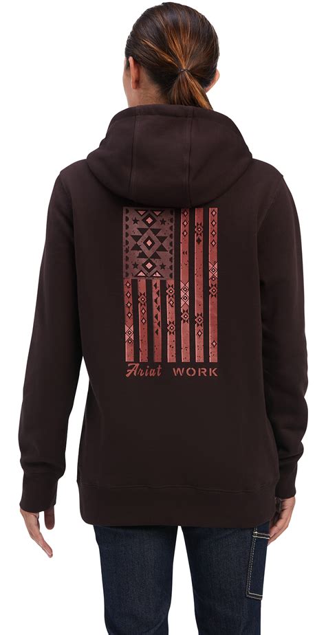 Ariat Rebar Aztec Flag Graphic Hoodie For Ladies Cabelas