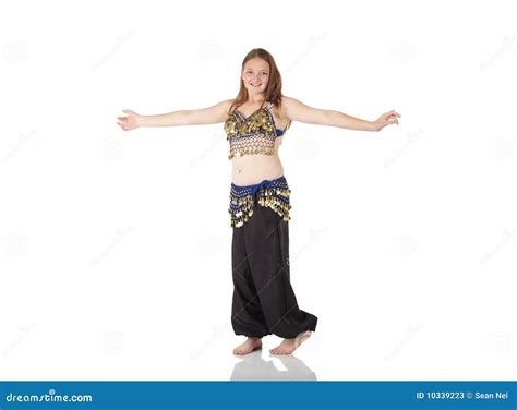 Young Belly Dancing Girl Stock Image Image Of Brunette 10339223