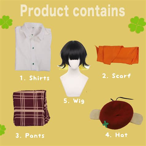 Holoun Blue Lock Anime Bachira Cosplay Costume Wig Casual Wearing Cute