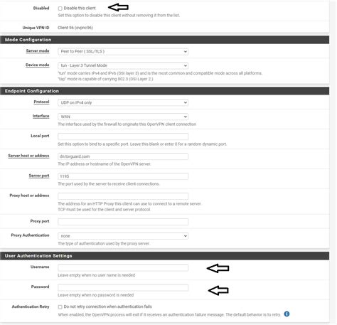 How To Setup The Latest Pfsense Openvpn Client Using Xml Knowledgebase Torguard