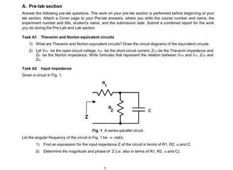 Solved A Pre Lab Section Answer The Following Pre Lab Chegg Com
