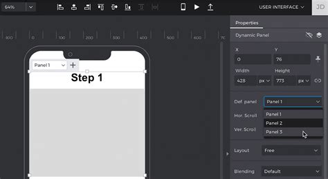 Show Different Content On A Screen With Dynamic Panels