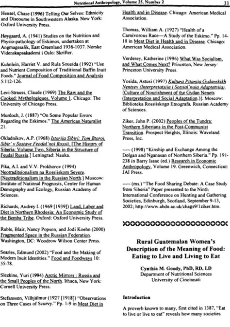 Nutritional Anthropology Wiley Online Library