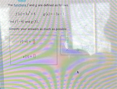 [Solved] The functions f and g are defined as follows. f(x) = 3x +5 g (x)... | Course Hero