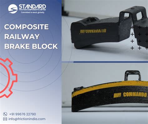 COMPOSITE RAILWAY BRAKE BLOCK WITH SPECIAL LOCK Standard Friction