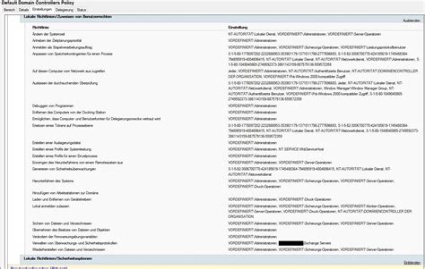 Unbekannte Sid In Default Domain Controller Policy Administrator