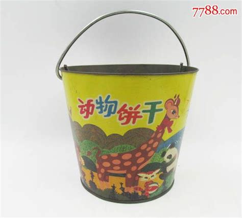 七八十年代上海益民食品四厂出品的动物饼干（玩具）桶食品标古镇文化【7788收藏收藏热线】