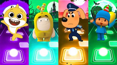 Baby Shark Oddbods Sheriff Labrador Pocoyo Who Is Best YouTube