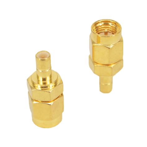 Pieces SMA To SMB Adapter SMA Male Plug To SMB Male Goldplated RF Coax Connector Adapters