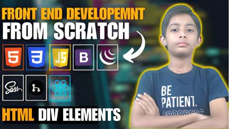 Html Div Element Frontend Web Development Full Course From Scratch Youtube