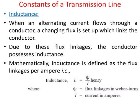 Transmission And Distribution Line Parameterspptx Computer