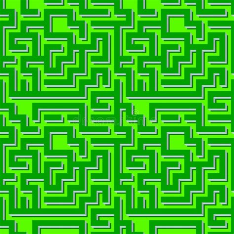 Labyrinth Vector Rectangle Shape Maze Game Illustration Stock Vector