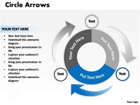 PowerPoint Design Image Circle Process Ppt Template