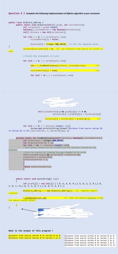 Solved Question 3 Complete The Following Implementation Of Chegg