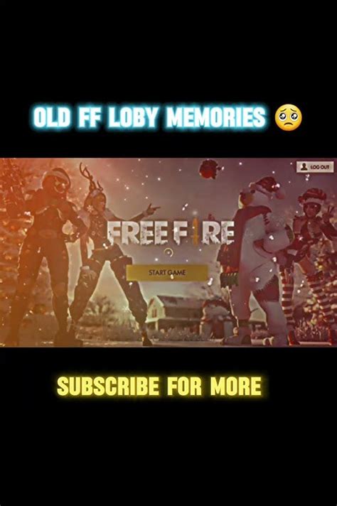 Old Loby Free Fire 🥺 ️💯 Freefire Oldisgold Shorts Viral Trending