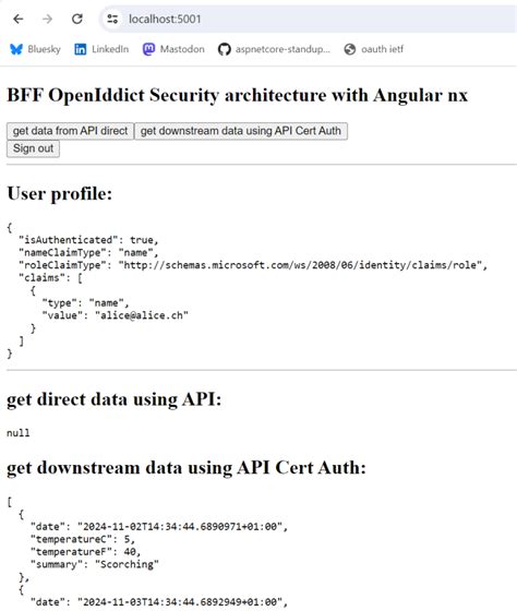 Aspnet Core And Angular Bff Using A Yarp Downstream Api Protected Using Certificate