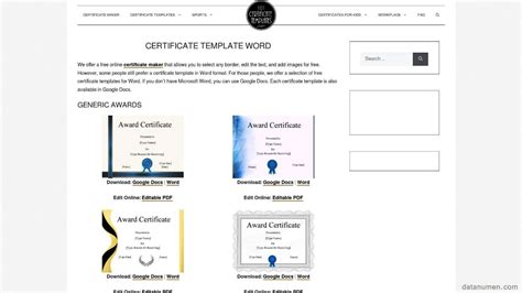 11 Situs Templat Sertifikat Word Terbaik 2024 Gratis