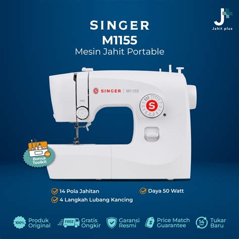 Jual Mesin Jahit SINGER M 1155 M1155 Portable Multifungsi Low Watt