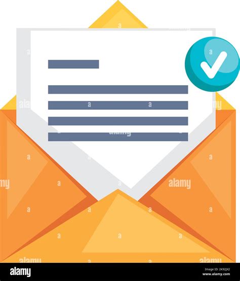 Envelope Email With Check Symbol Stock Vector Image Art Alamy