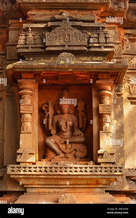 Sculpture Of Goddess Lakshmi On The Shri Kamaleshwara Ancient Temple