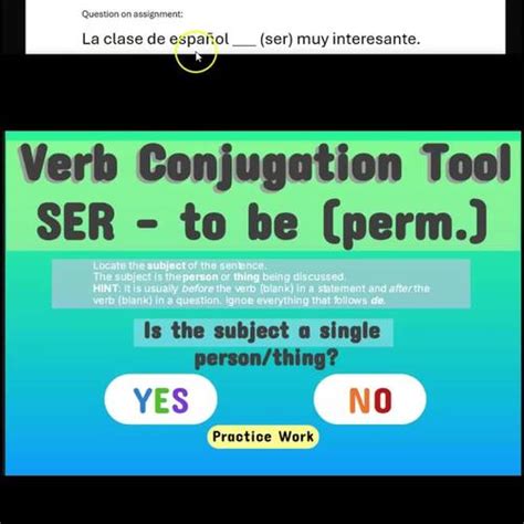 Conditional Ar Er And Ir Endings Interactive Conjugation Tool Tpt