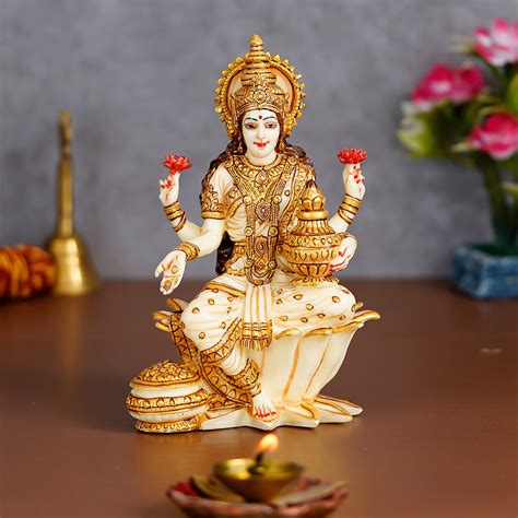 7 Goddess Maa Laxmi Ji Idol Mata Lakshmi Sitting On Desertcart Kuwait