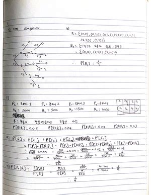 확률과 통계 chaper 3 problems Probability Theory Studocu