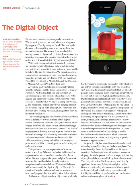 Digital Object Architecture Boston Inquiriesthoughtsactions