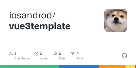 GitHub Iosandrod Vue Template