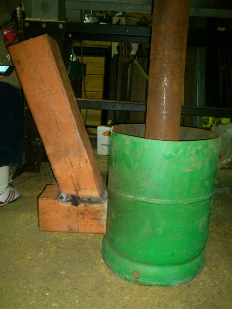 First Try Building A Scrap Metal Rocket Stove Rocket Stoves Forum At