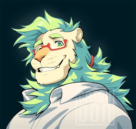 Furrybooru 2019 Anthro Biped Black Background Bust Portrait Catsudon Clothed Clothing Digital