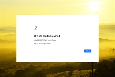Err Address ERR ADDRESS UNREACHABLE How To Fix It In Steps