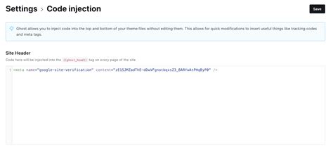 Official Ghost Search Console Integration