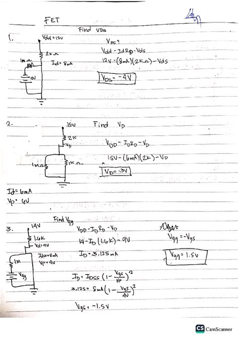 electronics 1 field effect transistor fet solving problems