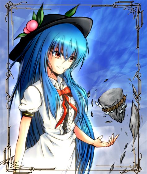 Hinanawi Tenshi Touhou Drawn By Koneko Purinkypix Danbooru