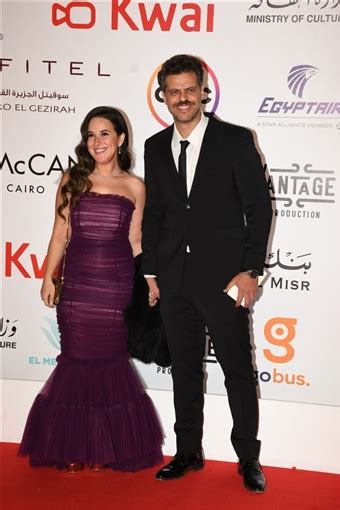 الظهور الأول للعروسين شيري عادل وطارق صبري في افتتاح مهرجان القاهرة 44