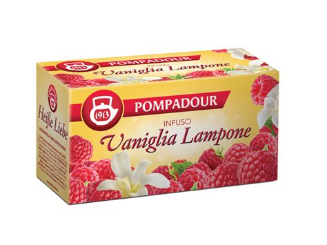 Чай ванилия и малина Pompadour 60гр Via Uno Италиански магазин