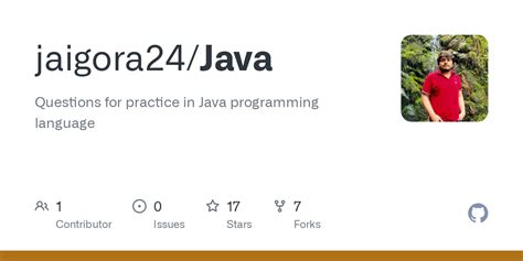 GitHub Jaigora24 Java Questions For Practice In Java Programming Language