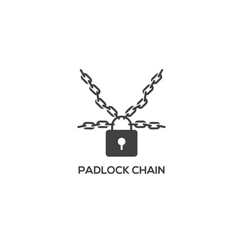 Icône De Chaîne De Cadenas Signe Moderne Pictogramme Linéaire Contour