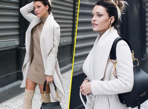 Caroline Receveur On Craque Pour Son Total Look Nude Public