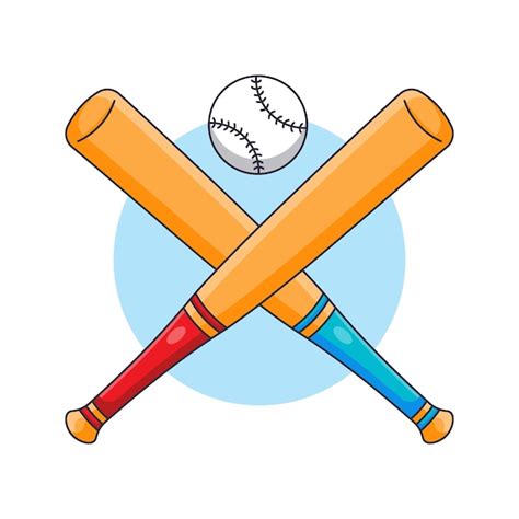 Ilustración de vector de dibujos animados de béisbol Vector Premium