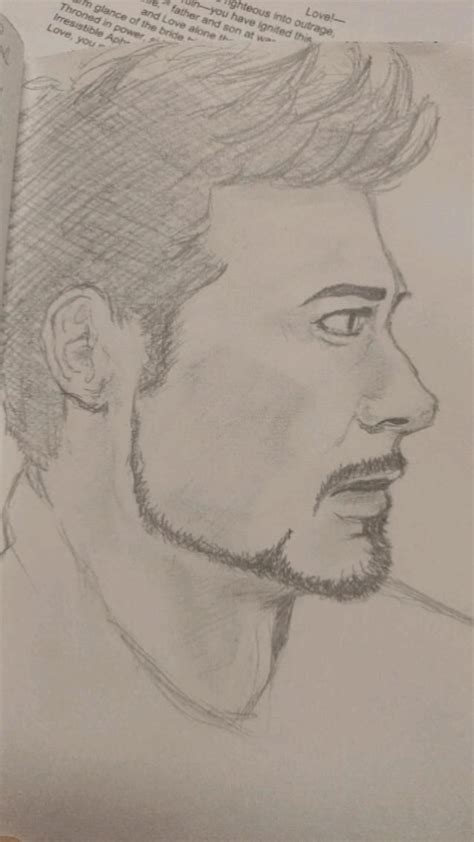 Sketch Of Robert Downey Jr