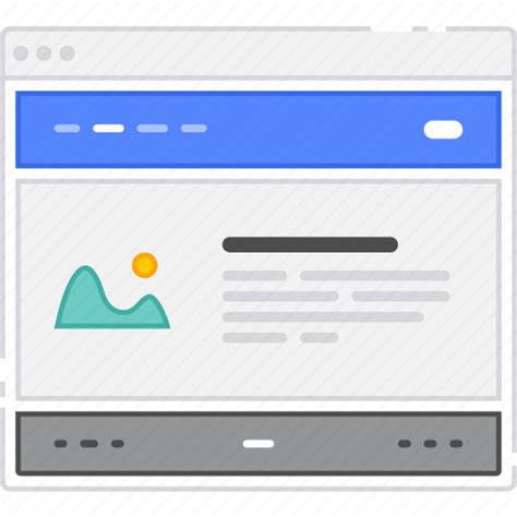Browser Card Flowchart Footer Homepage Menu Sitemap Icon
