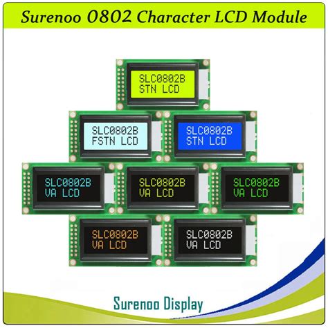 Surenoo 0802 Character Lcd Module Display Panel Screen